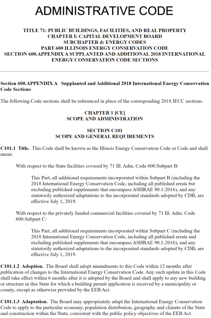 Achieving Energy Efficiency: Illinois Energy Conservation Code ...