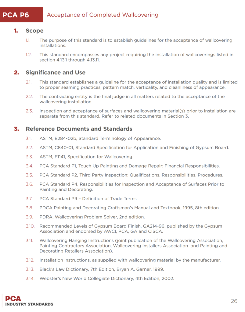 Understanding PCA Standard P6: A Guide to Acceptance of Completed ...