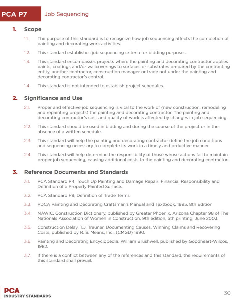 Understanding PCA Standard P7: The Importance of Job Sequencing in ...