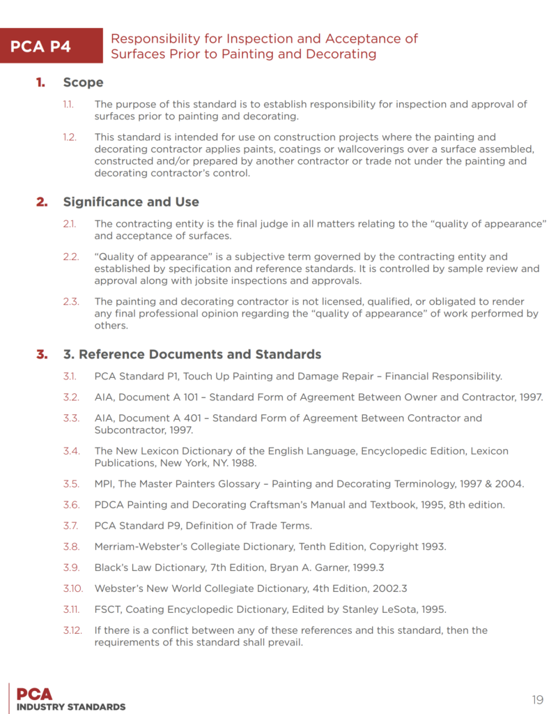 Understanding PCA Standard P4: Ensuring Quality Before the First Brush ...