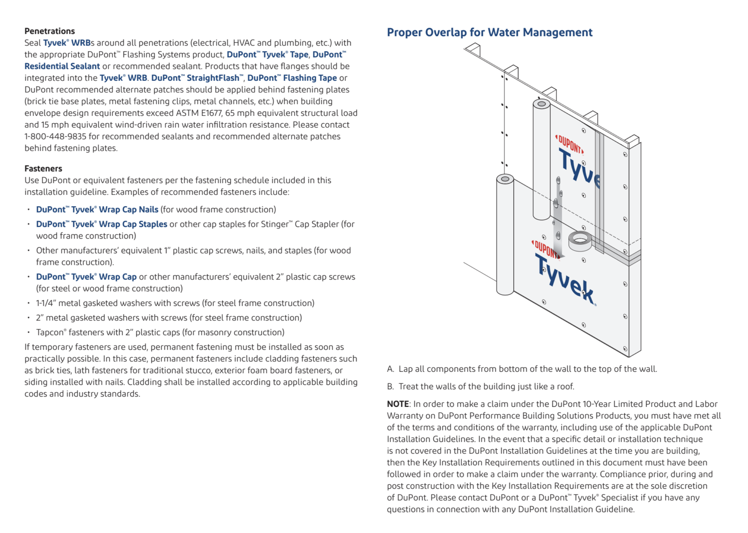 Essential Guidelines for Installing DuPont Tyvek Water-Resistive and ...