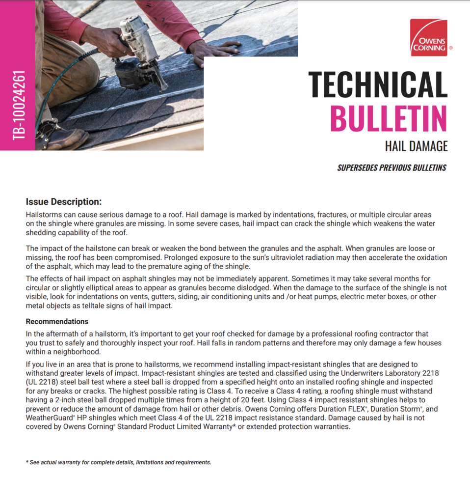 Hail Damage and Roof Inspection: A Technical Overview - Stay Up-to-Date ...
