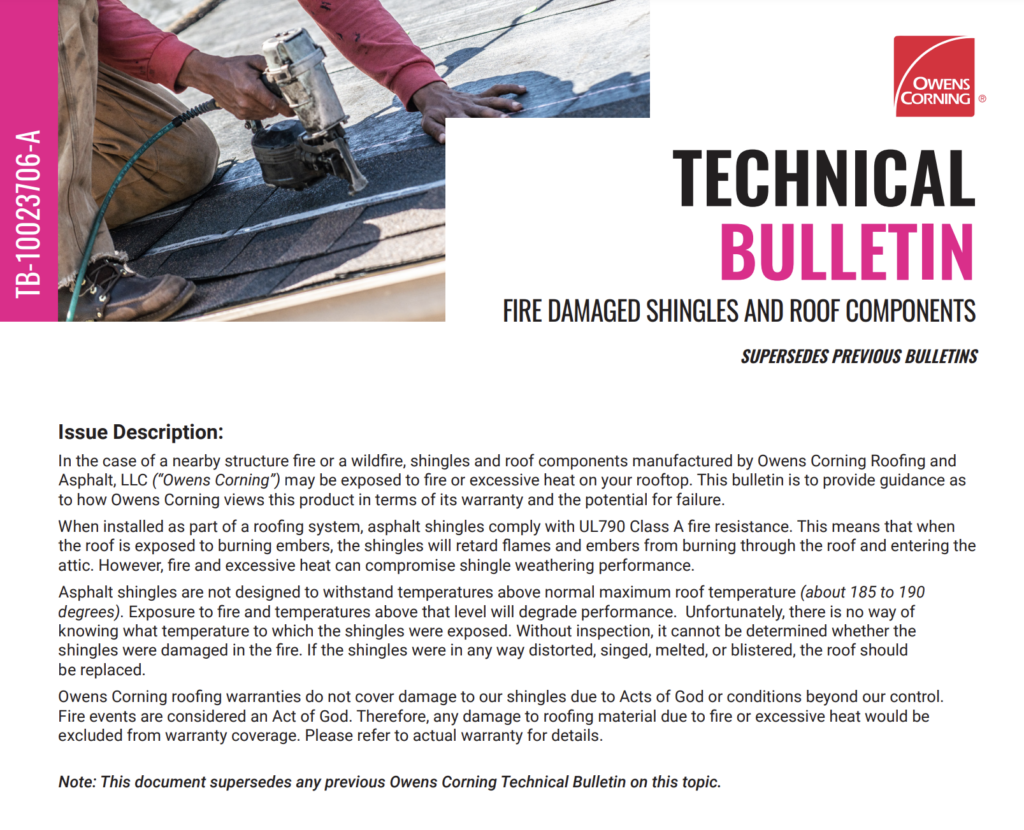 Dealing with Fire-Damaged Shingles and Roof Components - Stay Up-to ...