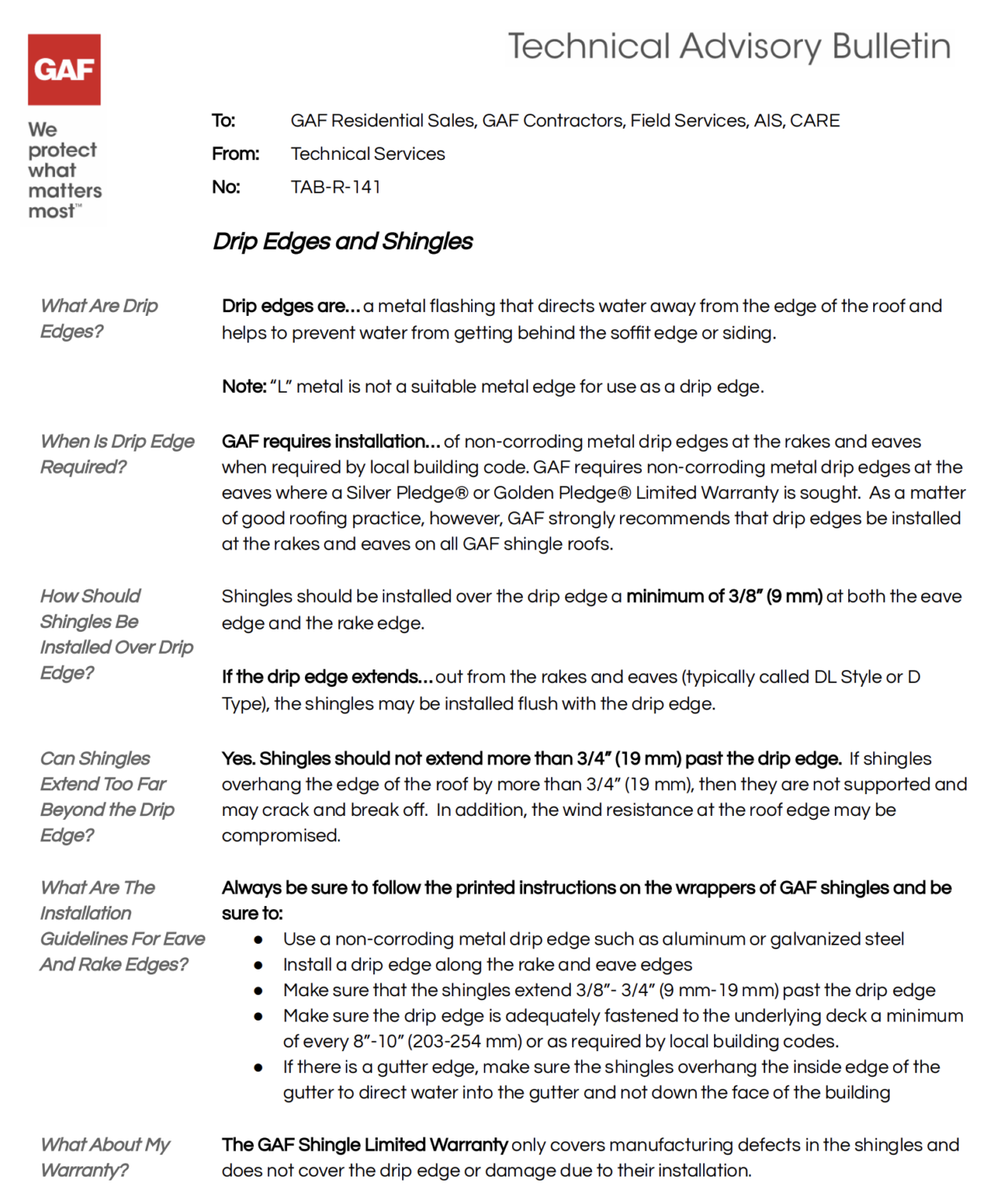 The Importance of Drip Edges in Roofing: Best Practices for GAF ...