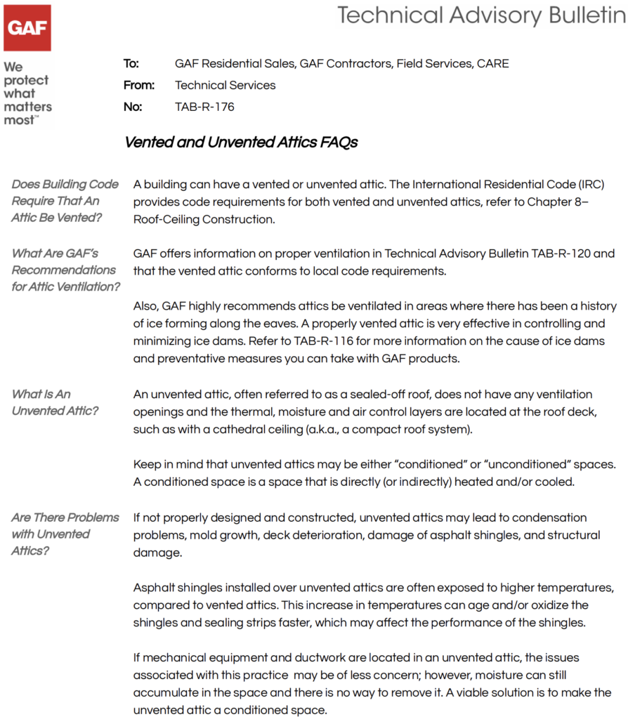 Vented and Unvented Attics: FAQs and Best Practices - Stay Up-to-Date ...