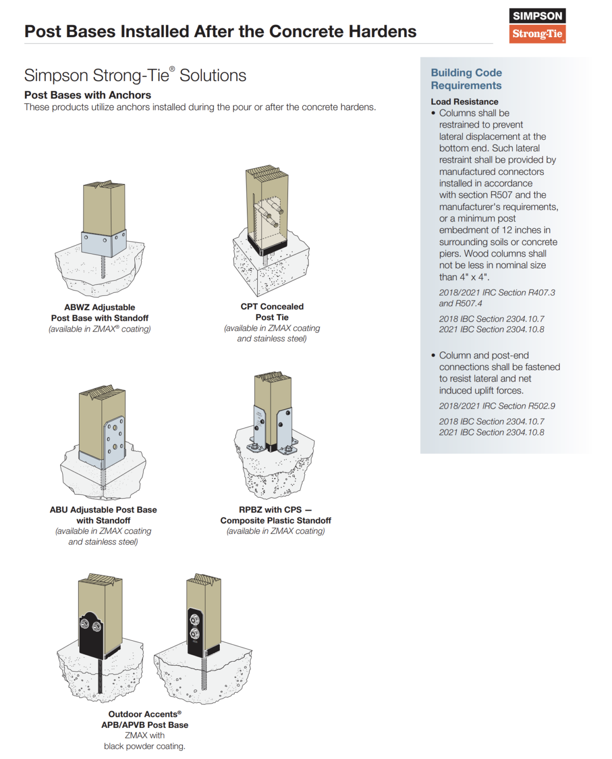 Deck Post Bases Installed into Concrete: Ensuring Stability and Code Compliance - Stay Up-to ...